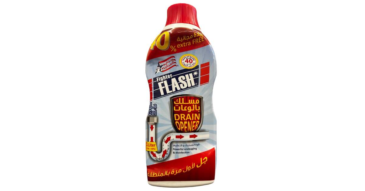 Fighter Flash Drain Opener Gel 1 L | Flash | Non-Food Product ...